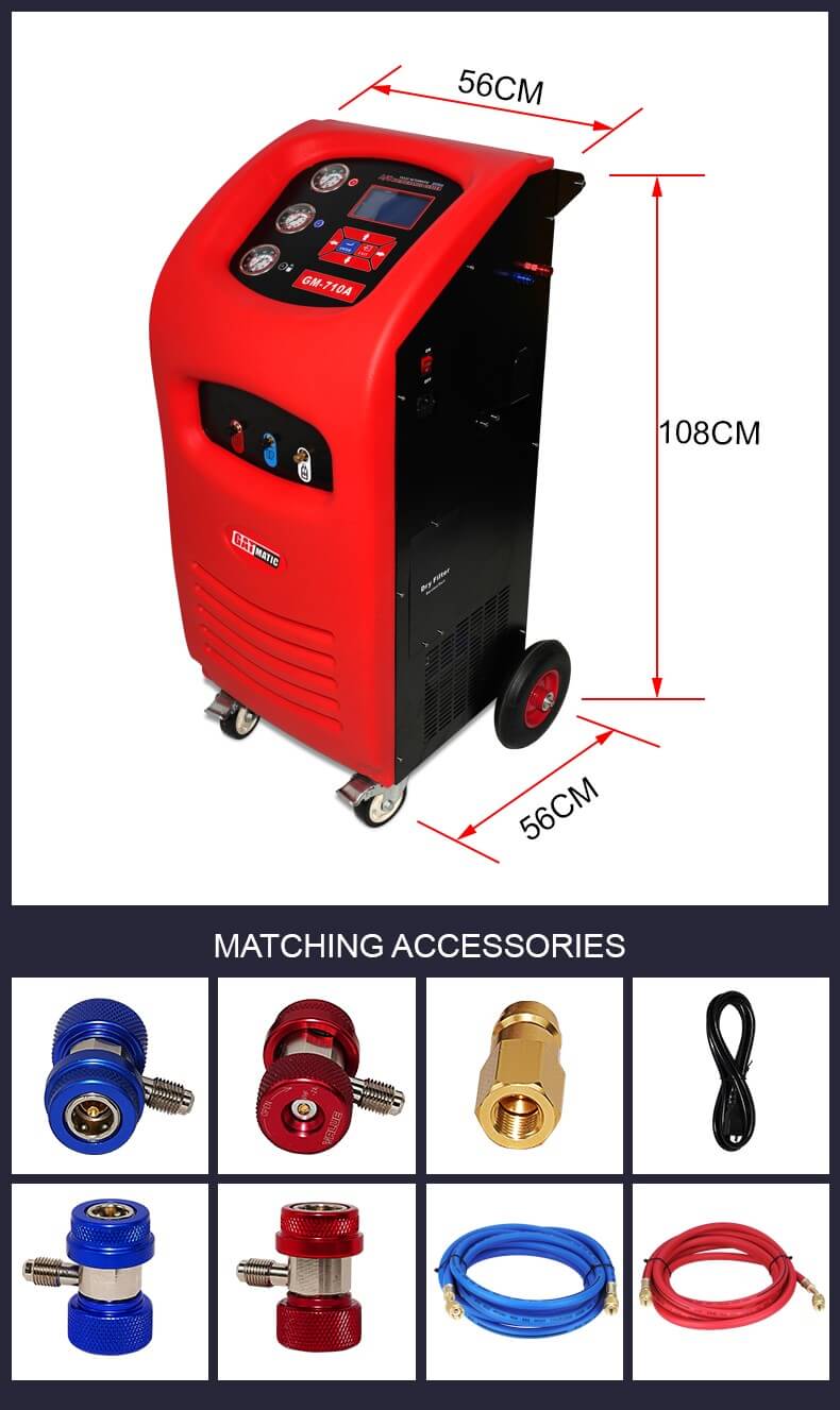 R134A Recover Recycle & Recharge A/C Machine - professional automotive ...