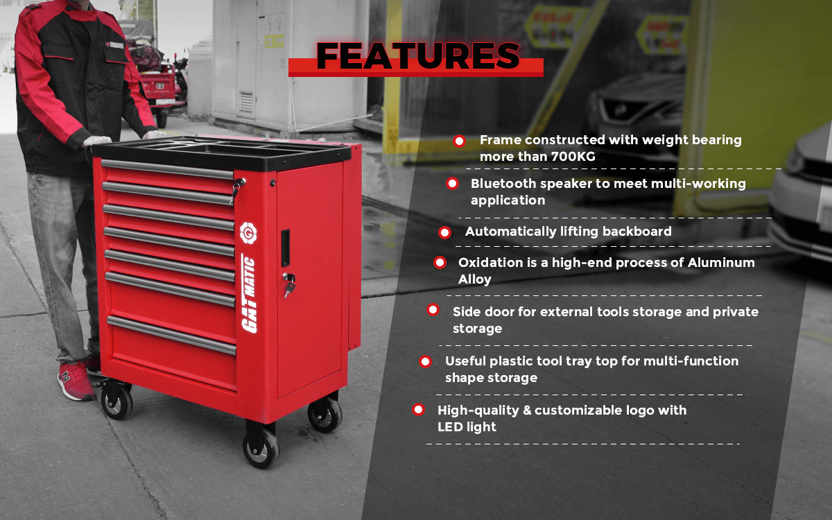 GATmatic Tool Trolley - professional automotive equipment and tools