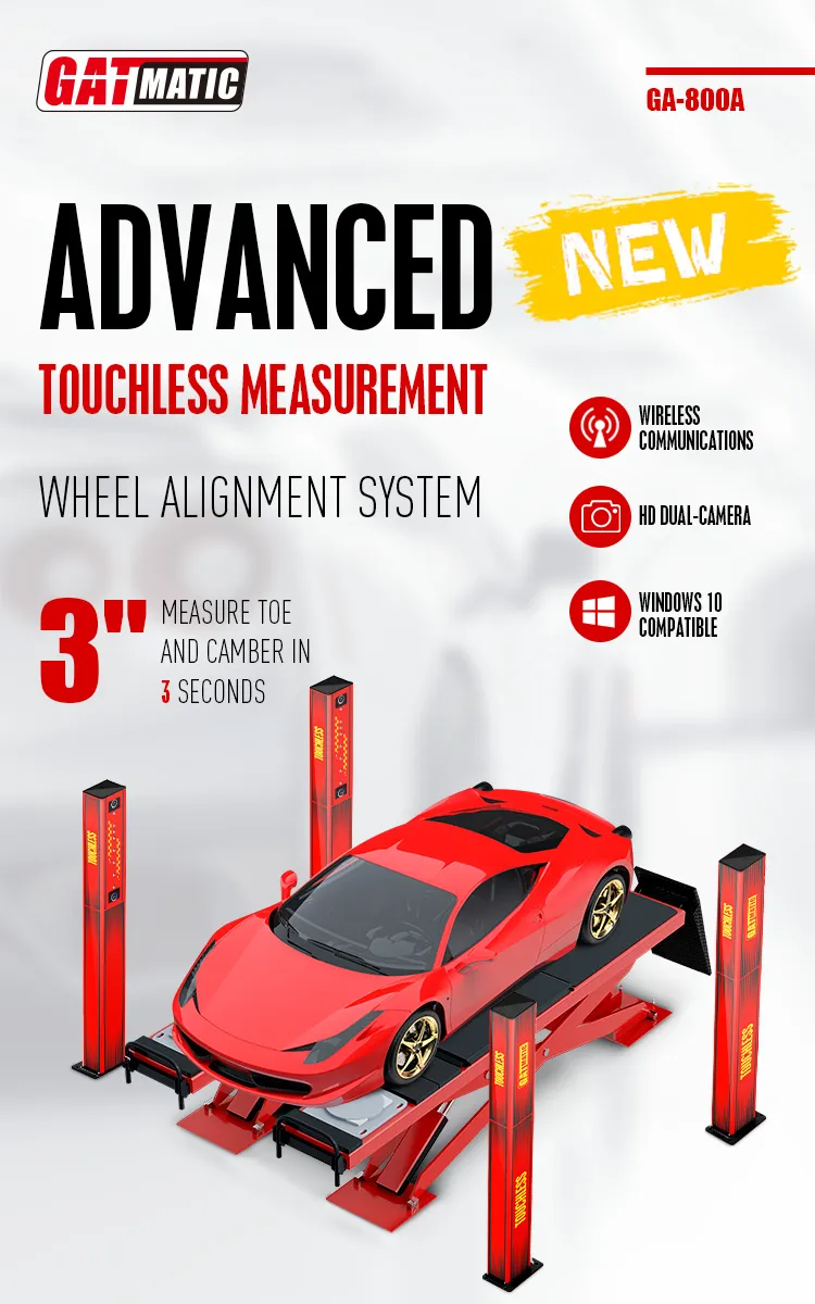 GA-800A Touchless Wheel Alignment System - professional automotive ...